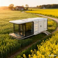 China Modern Design Space Capsule House with 8560mm Length and Interior Decoration Support for sale