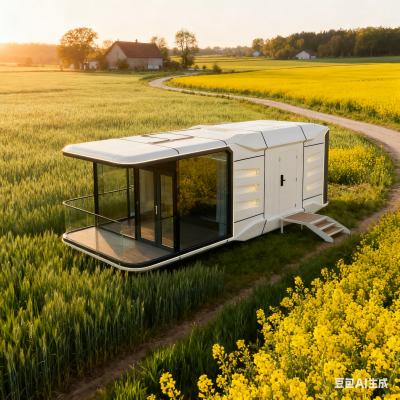 China Modern Space Capsule House with Aluminum Alloy Shell for 2 People Accommodated and 7 Tons Net Weight for sale
