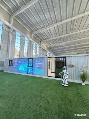 China 40ft Expandable Container Home with Internal Dimensions L11540 * W6060 * H2240 Mm, 18 Thick Fireproof Cement Fiber Floor, and Bull 30 * 30 Flat Lamp for sale