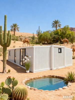 China 40ft Expandable Container Home with T50 Mm EPS Roof 72m² Floor Area and 18mm Fireproof Cement Fiber Floor for sale
