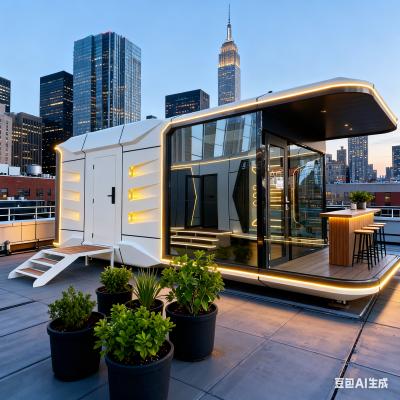 China Space Capsule House Space-29 Model with L8560 * W3460 * H3400 Dimensions and One Bedroom One Bathroom One Balcony for sale