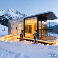 China Space Capsule House with 7 Tons Net Weight 12 KW Power Consumption and SPC Environmentally Friendly Wood Flooring for sale