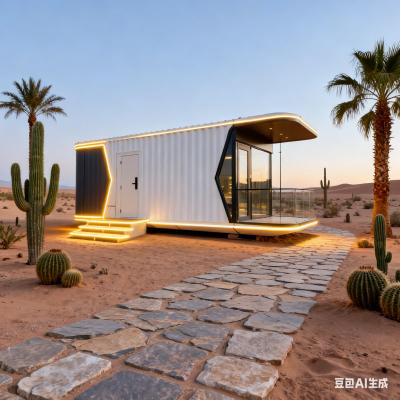 China Space Capsule House with L8560 * W3460 * H3400 Dimensions for 2 People Accommodation and 7 Tons Net Weight for sale