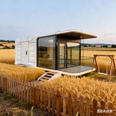 China Space Capsule House with One Bedroom One Bathroom One Balcony Customizable Interior Decoration and L8560 * W3460 * H3400 Dimensions for sale