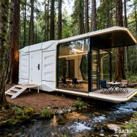 China Space Capsule House with L8560 * W3460 * H3400 Dimensions for 2 People Accommodation and Customizable Interior for sale