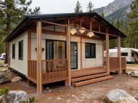 China Expandable Container House with 20+ Years Life Time 100mm Thick Walls and 5700x6660x2650mm Expanded Size for sale
