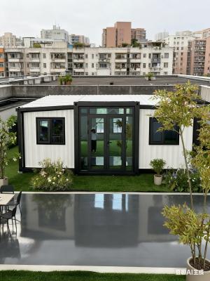 China Compact 18.5 Square Meters Foldable Modular Homes with 75mm EPS Sandwich Panels and More Than 30 Years Life for sale