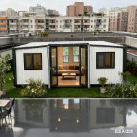 China Foldable Modular Homes with 18.5 Square Meters Floor Area and L2950*W6300*H2480 Expanded Size Featuring Wire 2.5m² for sale
