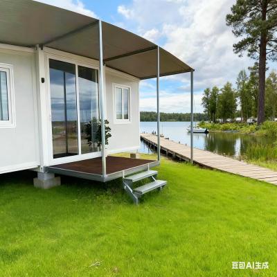China Foldable Modular Homes with 18.5 Square Meters Floor Area 30 Years Lifespan and 1 40HQ Shipping Container Can Hold 4 Sets for sale
