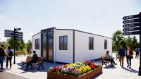 China Waterproof Prefab Folding House with Internal Dimensions L8540*W6060*H2240mm and 56 Square Meters Floor Space for sale
