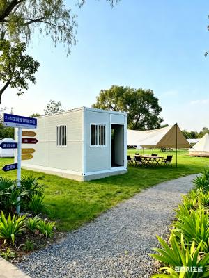 China Thermal Insulation 0.043W/m.K Flat Pack Folding House with 5630*2230*2515mm Inside Dimensions and 0.5KN/㎡ Wind Resistance for sale