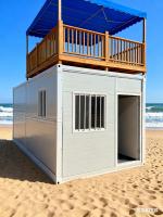China 2 Bedroom Flat Pack Folding House with 0.5KN/㎡ Wind Resistant and Level 8 Seismic Performance for sale