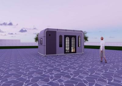 China Expanded Dimensions Apple Capsule House with 21.26㎡ Floor Area and Load Capacity for 2 Sets in 40ft Container for sale