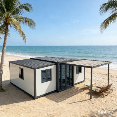 China Foldable 20ft Container with 37 Square Meters Floor Area Meets International Safety Standards and 20+ Years Lifespan for Modular Housing for sale