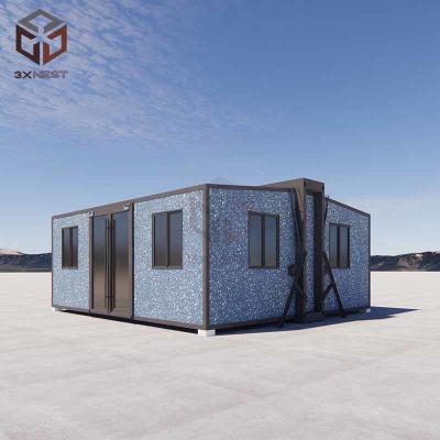 China Wet-Dry Separation Bathroom Prefab Folding House with Earthquake Resistance Grade 8 and Folded Size L5900 W700 H2480mm for sale
