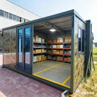 China Fully Galvanized Side Frame Prefab Folding House with Grade 8 Earthquake Resistance and Wet-Dry Separation Bathroom for sale