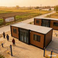 China Foldable 20ft Container with Fire-resistant Materials Fully Galvanized Frame and 50mm EPS Roof for Expandable Container House for sale