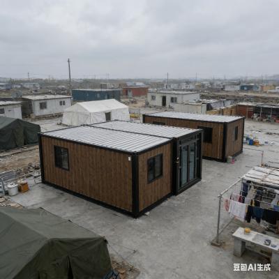 China Foldable 20ft Container with 50mm EPS Insulation Customizable Terrace and Lightweight 2.8 Tons Design for sale