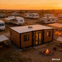 China Fireproof Foldable 20ft Container with Customized Bedroom and 75mm EPS Sandwich Panels for Versatile Living for sale