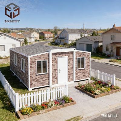 China 40ft Expandable Container Home with Fully Galvanized Side Frame and Wind Resistance 4.18 KN/m² in Compact Fold Size L11800*W2200*H2480mm for sale