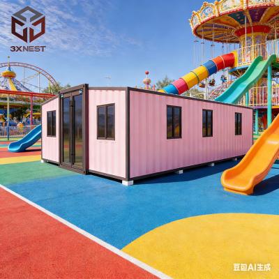 China Fireproof 40ft Expandable Container Home with 72 Square Meters of Customizable Living Space for sale