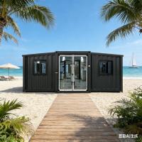 China Foldable 20ft Container with Customizable House Layout 18mm Thick Fireproof Cement Fiber Floor and 1 Year Warranty for sale