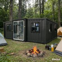 China 18mm Thick Fireproof Cement Fiber Floor Foldable 20ft Container with More Than 30 Years Durability and Customizable House Layout for sale