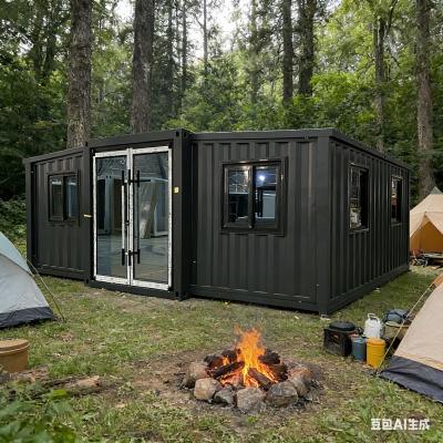 China 18mm Thick Fireproof Cement Fiber Floor Foldable 20ft Container with More Than 30 Years Durability and Customizable House Layout for sale