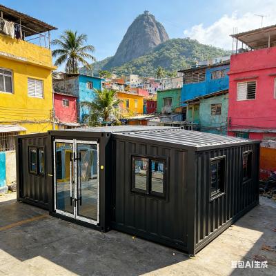 China Fully Galvanized Foldable 20ft Container with Thermal and Sound Insulation for Modern Prefabricated Homes for sale