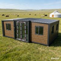 China Foldable 20ft Container with Customizable Terrace Thermal Insulation and Fully Galvanized Frame for Resort and Farm Houses for sale