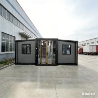 China Fully Galvanized Foldable 20ft Container with 75mm EPS Sandwich Panels and 1,172 Cubic Feet Capacity for Space Efficiency for sale