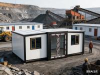 China Foldable 20ft Container with 75mm EPS Sandwich Panels, 18mm Fireproof Cement Fiber Floor, and Galvanized Steel Frame for Prefabricated Tiny Homes for sale