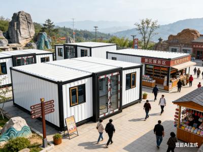 China Waterproof and Windproof Foldable 20ft Container with Customizable Layout for Expandable Container House and Prefabricated Tiny Home for sale
