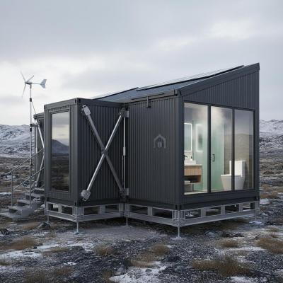 China Transportable And Foldability Expandable Prefab Homes Built To Withstand Harsh Weather Conditions With Custom Bathroom Requirement for sale