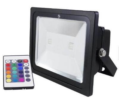 China Black / Silver Housing 150W RGB IP65 COB LED Flood Lamp For Garden Lighting for sale