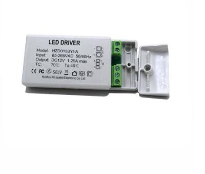 China 1A 1000mA 12W to 15w constant voltage led driver 12v CE Rohs FCC marked for sale