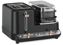 China Stainless Steel 4-in-1 Breakfast Machine Egg Boiler Toaster 900W 120V for sale