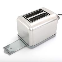 China 900W Stainless Steel Double Slot Pop Up Toaster 2 Slice Sandwich Maker for sale