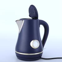 China Stainless Steel Electric Kettle 1.7L 1500W Auto Shut Off Blue LED for sale