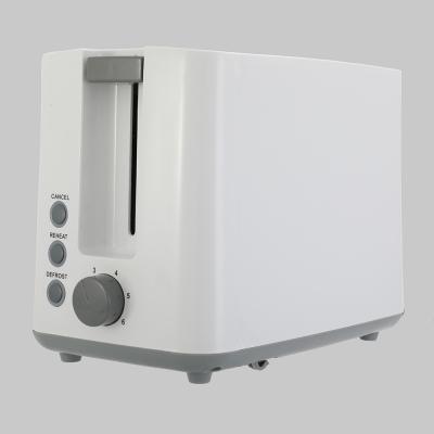 China Commercial 2 Slice Electric Toaster 800W Stainless Steel Pop Up Toaster with 6 Time Settings for sale