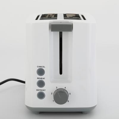 China 2 Slice Stainless Steel Toaster 800W 120V with 6 Browning Settings and Auto Shut Off for sale
