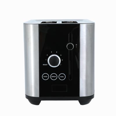 China 2 Slice Stainless Steel Toaster 120V 1000W with Removable Crumb Tray for sale