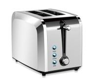 China 2 Slice Wide Slot Stainless Steel Toaster with Defrost Function 6 Time Settings for sale