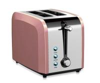China 2 Slice Wide Slot Stainless Steel Toaster with Defrost Function 6 Time Settings for sale