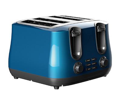 China OEM ODM 4 Slice Stainless Steel Toaster 6 Time Setting 1200W for sale
