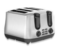 China OEM ODM 4 Slice Stainless Steel Toaster 6 Time Setting 1200W for sale