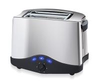 China Stainless Steel 2 Slice Toaster with Removable Crumb Tray 6 Time Settings A1-2188 for sale