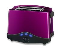China Stainless Steel 2 Slice Toaster with Removable Crumb Tray 6 Time Settings A1-2188 for sale