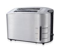 China Stainless Steel 2 Slice Electric Toaster 6 Time Setting Anti Slip Feet for sale