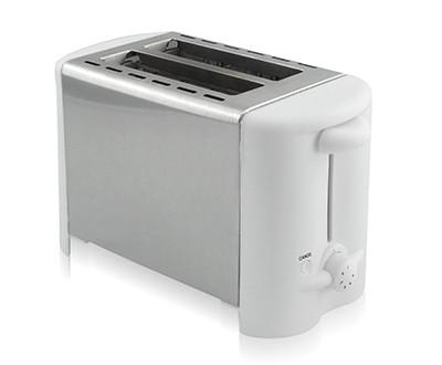 China Stainless Steel 2 Slice Wide Slot Toaster with Auto Power Cut Off 6 Time Settings for sale